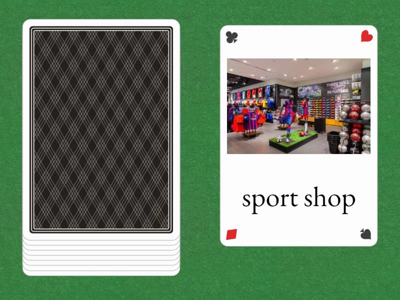 go getter 3 unit 2 shops - Speaking cards