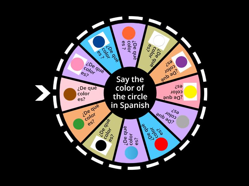 SPANISH FOR KIDS LOS COLORES - Spin the wheel