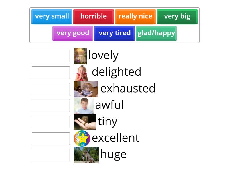 ACPB-B06-Strong adjectives - Match up