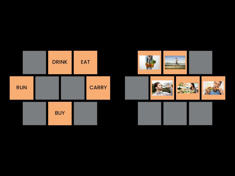 Action verbs - 1st Adol Junior - Matching pairs