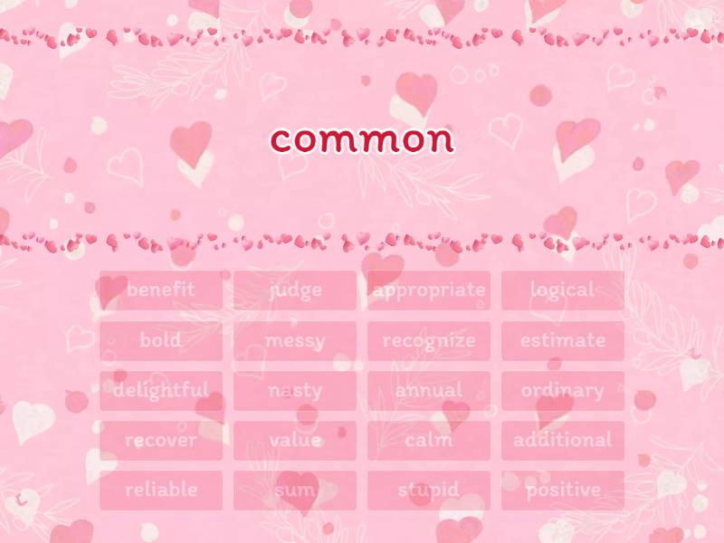 New Frontiers 5 : Synonym - Find the match