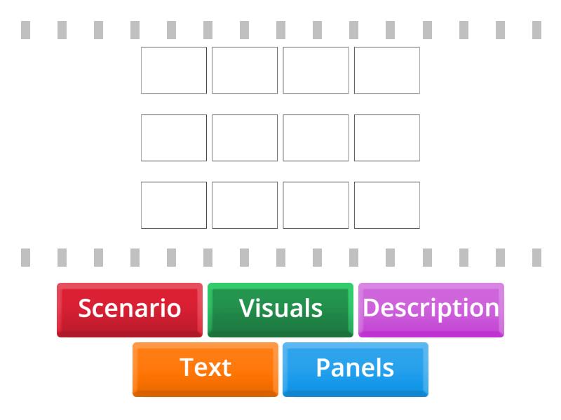 Storyboard Elements - Find the match Storyboard Elements - Find the match