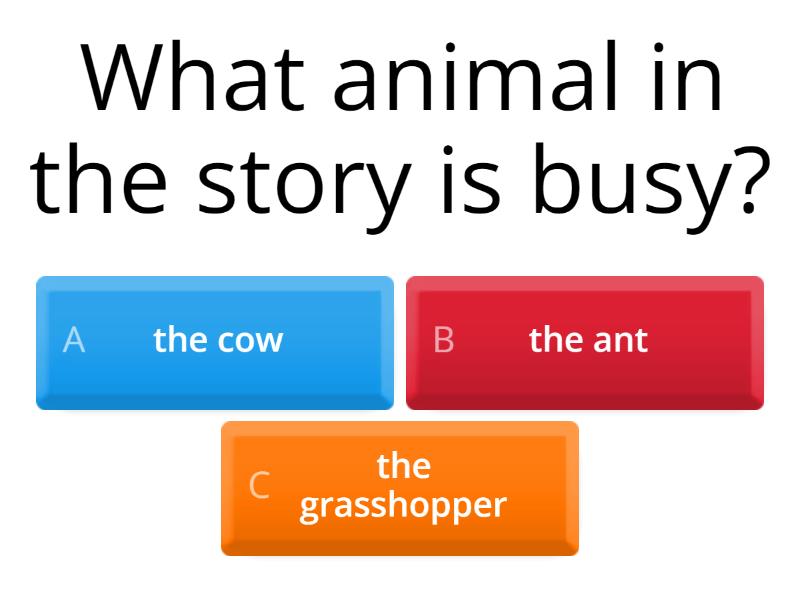Ant and Grasshopper Comprehension Questions - Quiz