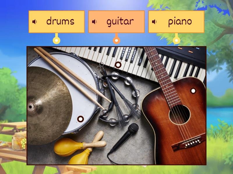 Musical instruments 1 - Labelled diagram
