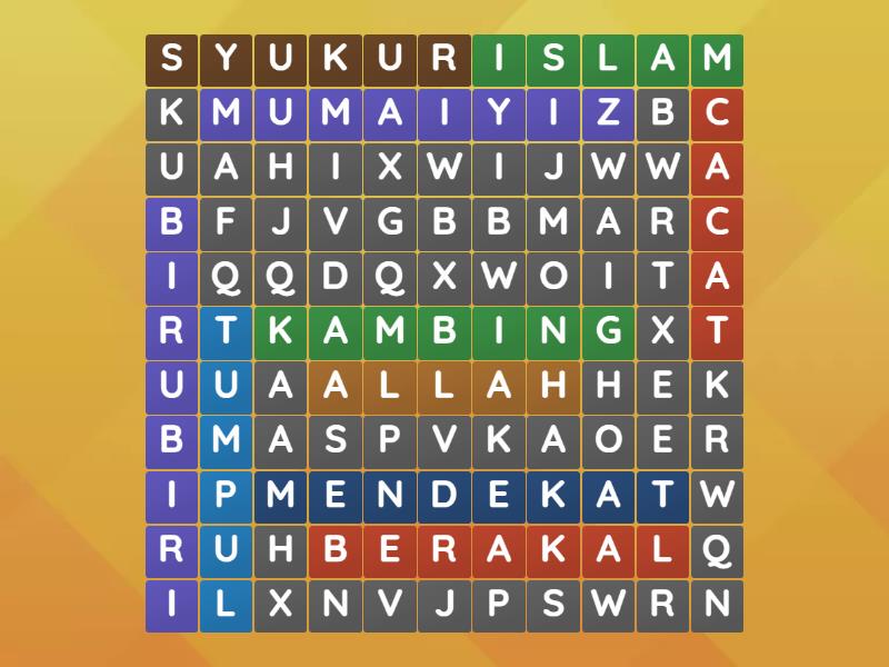 Teka Teki silang - Wordsearch