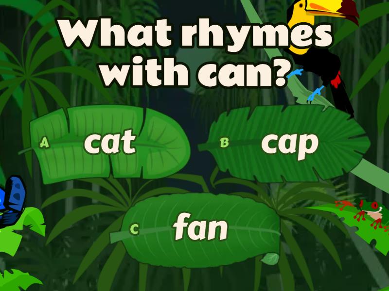 Match the rhyming words. - Quiz