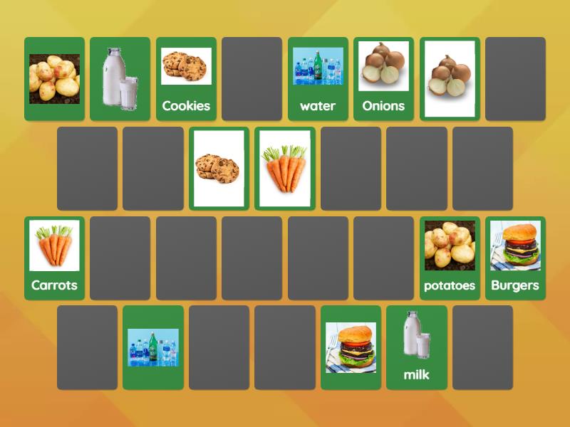 food pairs - Matching pairs