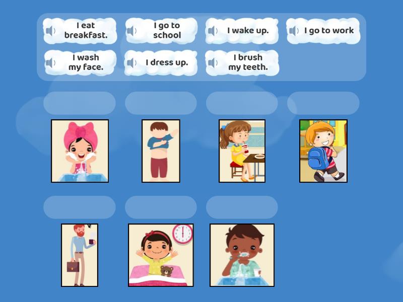 PRE 1_Lesson 1 Good Morning [Routines-Sentence Practice] - Match up