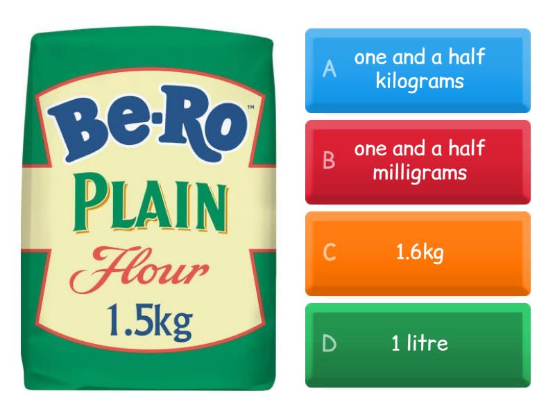 weights (match the correct weight) - Quiz