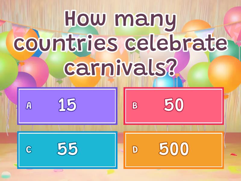 The History of Carnival - Quiz