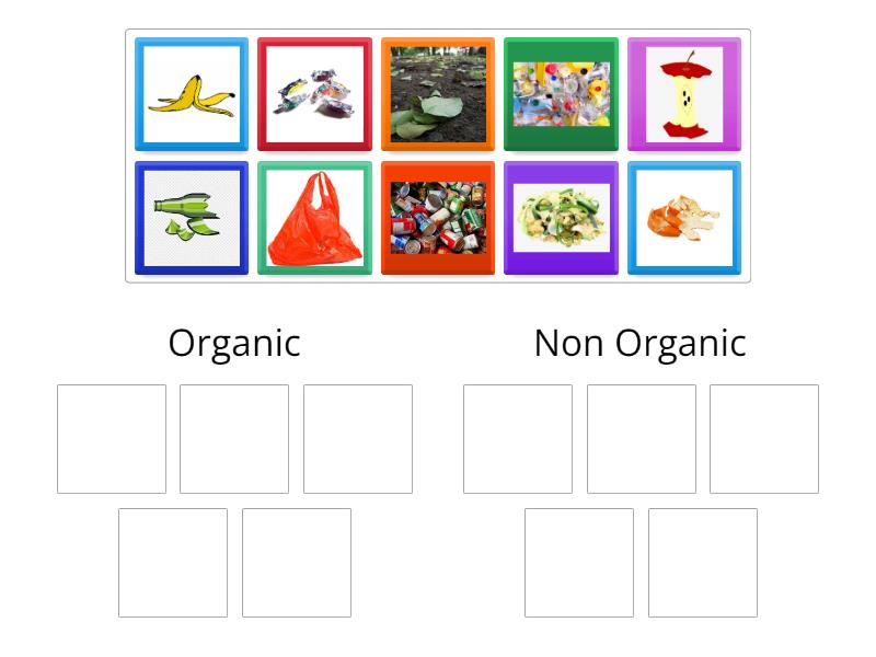 Organic and Non Organic - Group sort