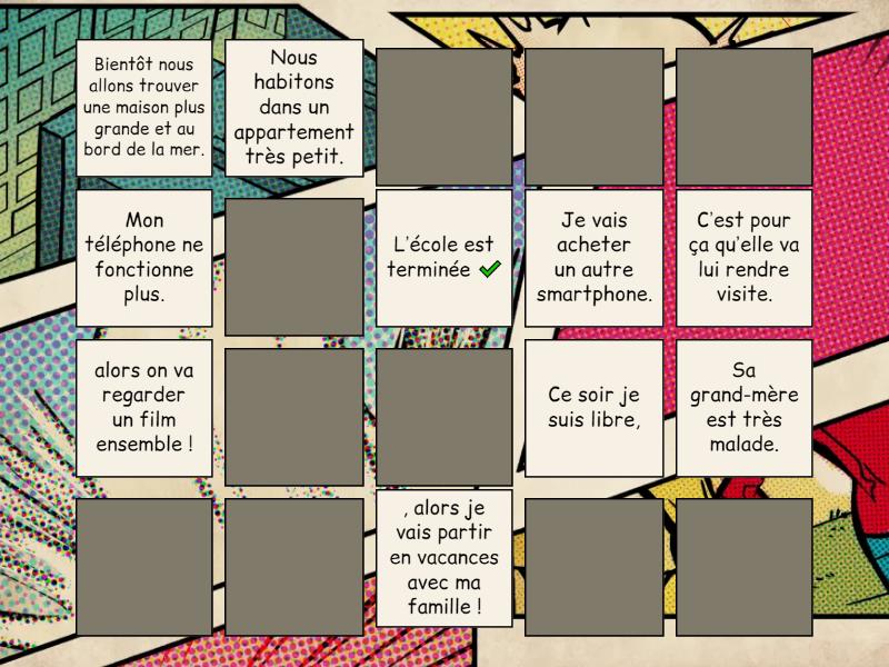 Futur proche - Matching pairs