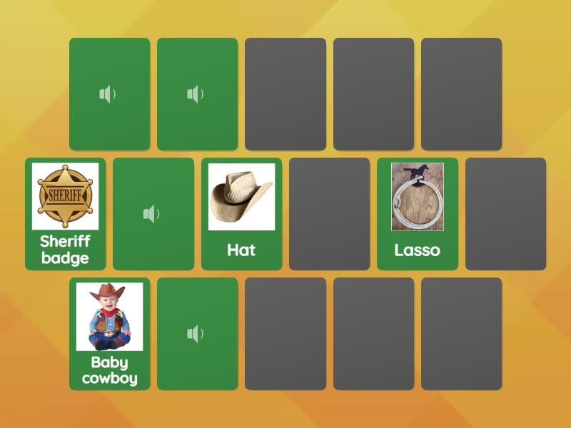 Wild West - Matching pairs