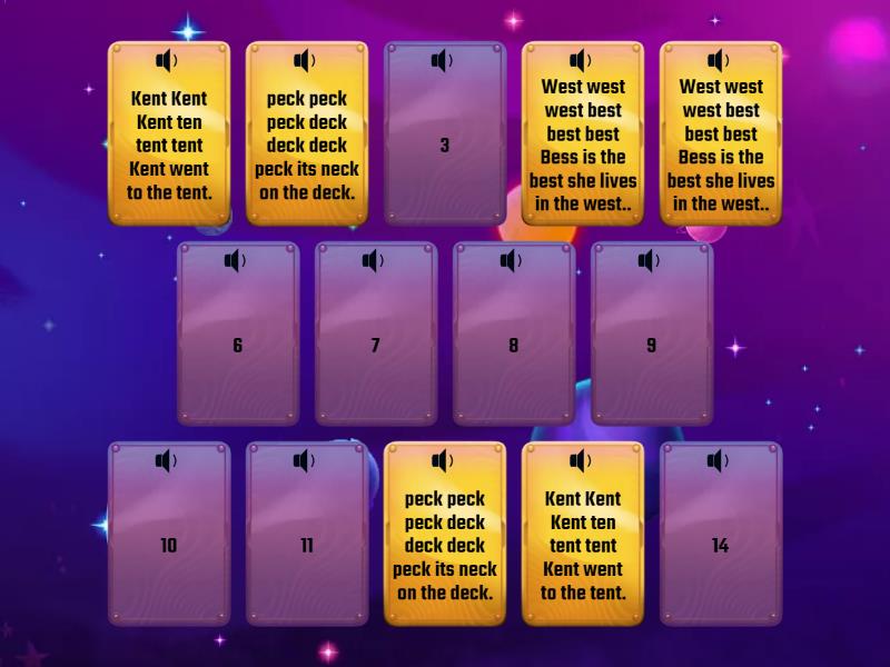 Phonics kids unit 2 - Matching pairs