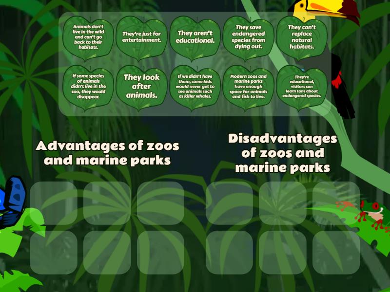 Own it 3! Unit 5_Advantages_disadvantages of zoos - Group sort