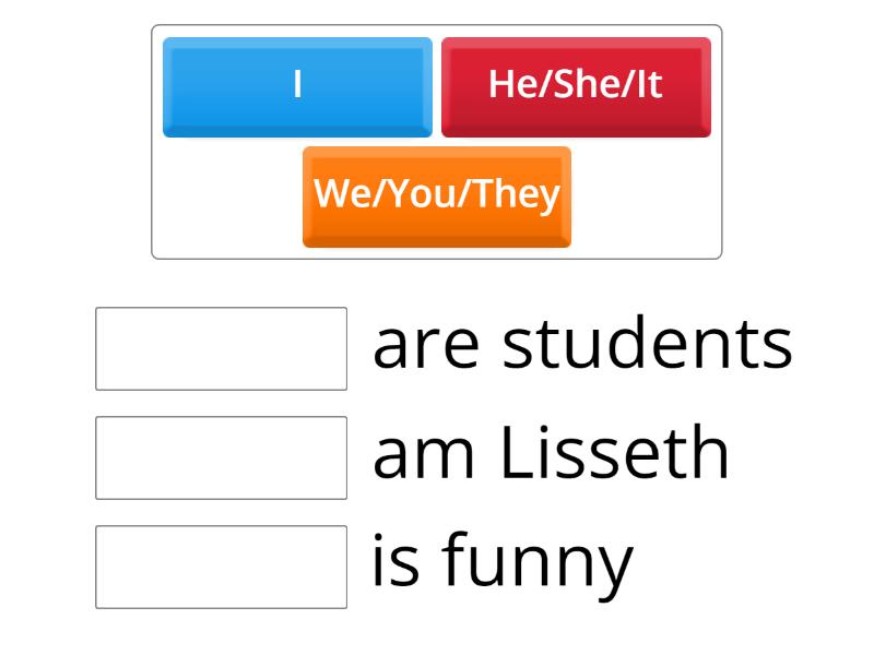 UNIT 1/L.A: VERB TO BE WE-THEY-YOU/PAGE 17 - المطابقة