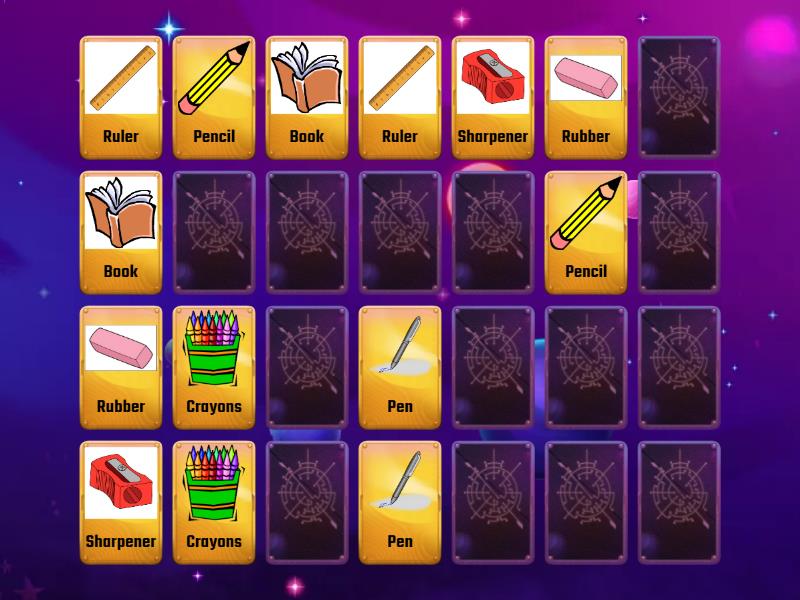 School objects - Parejas