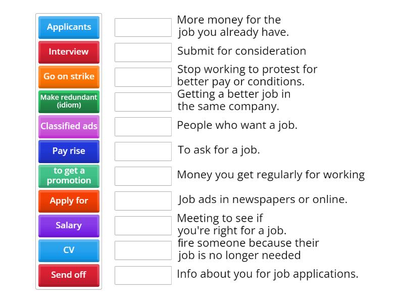 Job application B1 - Match up