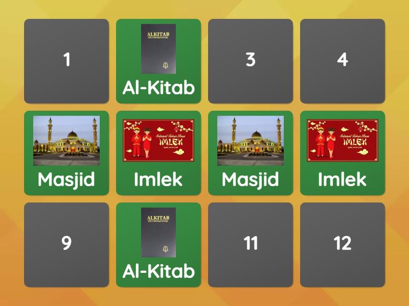 Games Ciri Fisik dan Simbol Agama - Matching pairs