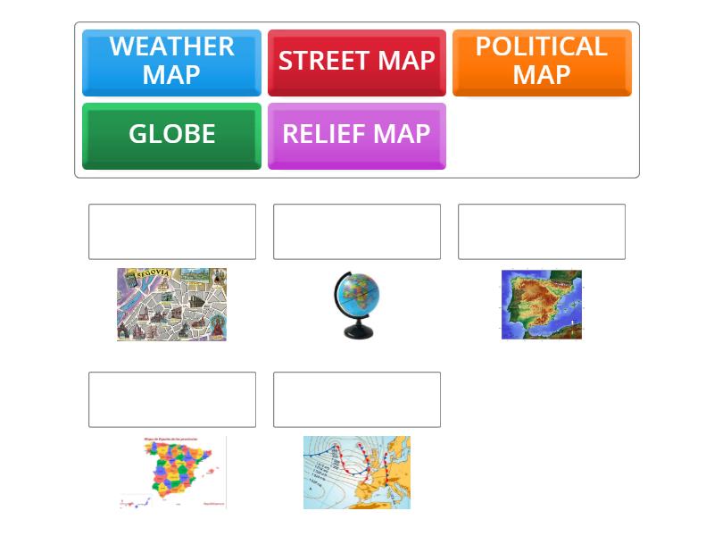 TYPES OF MAPS - Match up