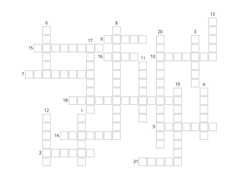 Comparative and Superlative Adjectives - - Crossword