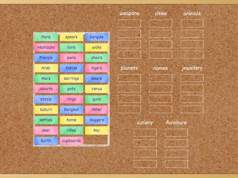 Classification - Group sort