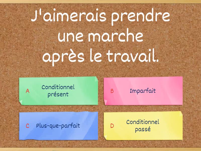 Conditionnel présent, conditionnel passé, imparfait et plus-que-parfait ...