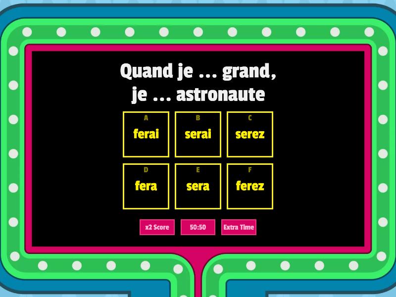 FUTUR SIMPLE - Gameshow quiz