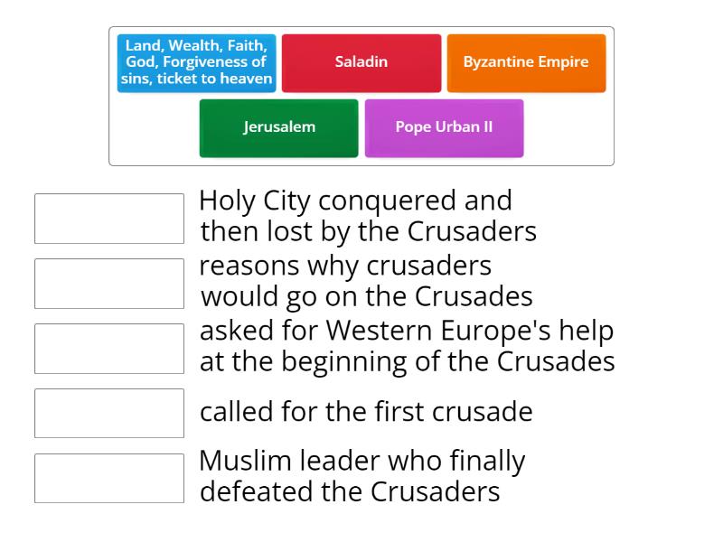 Crusades - Match up