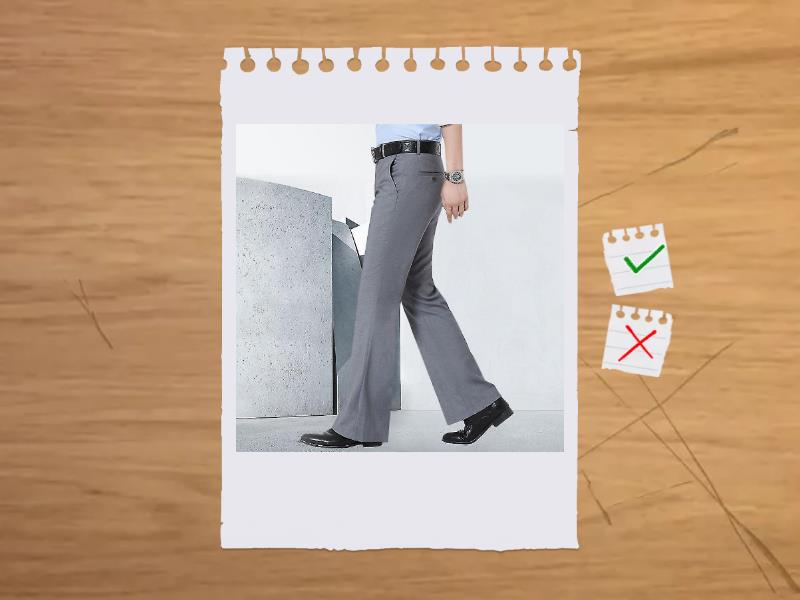 Trousers for man - Flash cards