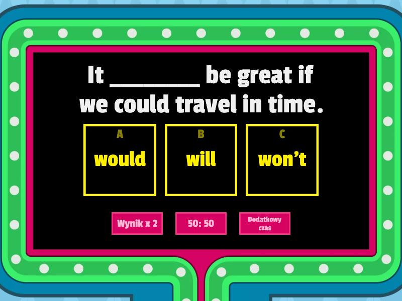 Second and First Conditional - Concurso de preguntas