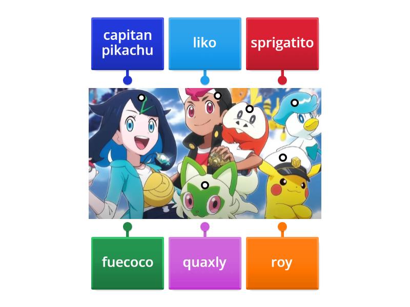 pokemon horizons - Diagrama con etiquetas