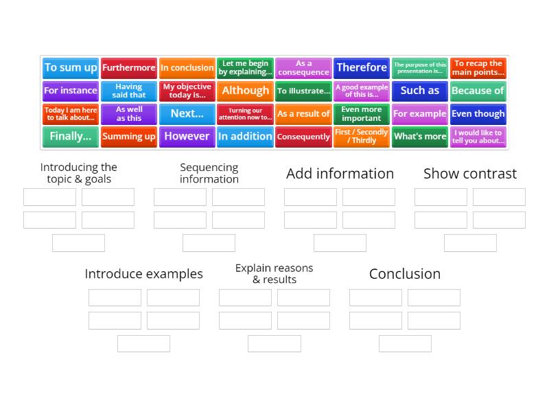 B1.4 - 11D Useful Expressions - Ordenar por grupo