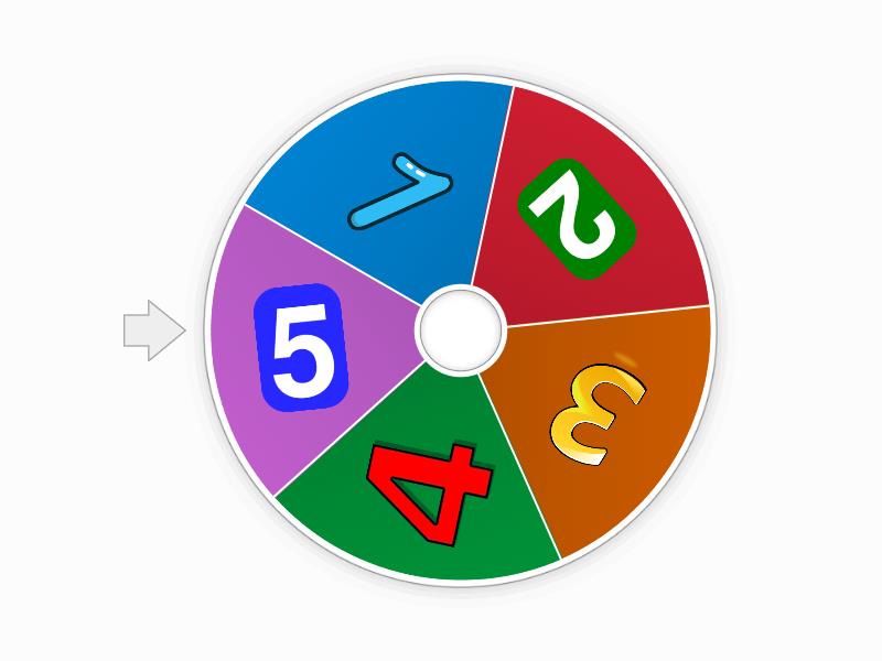Number 1-10 - Spin the wheel