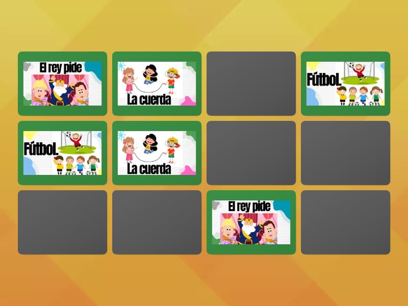Memorama de juegos tradicionales. - Matching pairs