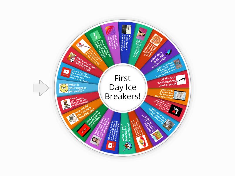 First Day Ice Breakers! - Spin the wheel
