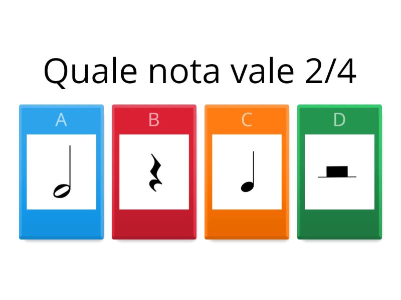 Teoria musica : Valori musicali - Quiz