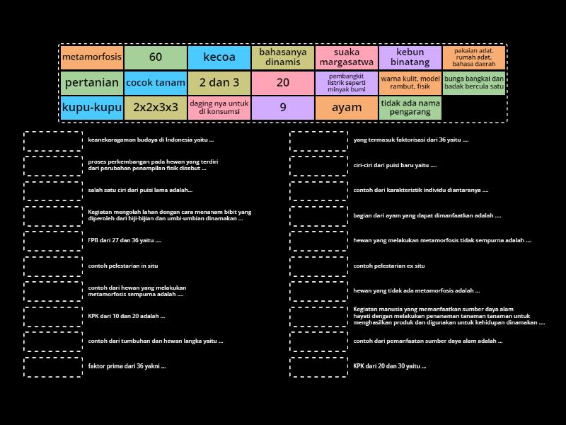 REVIEW TEMA 6 - Match up