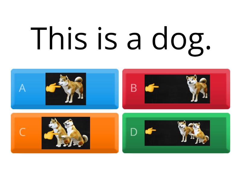 Demonstrative Pronouns: this/these/ game - Quiz