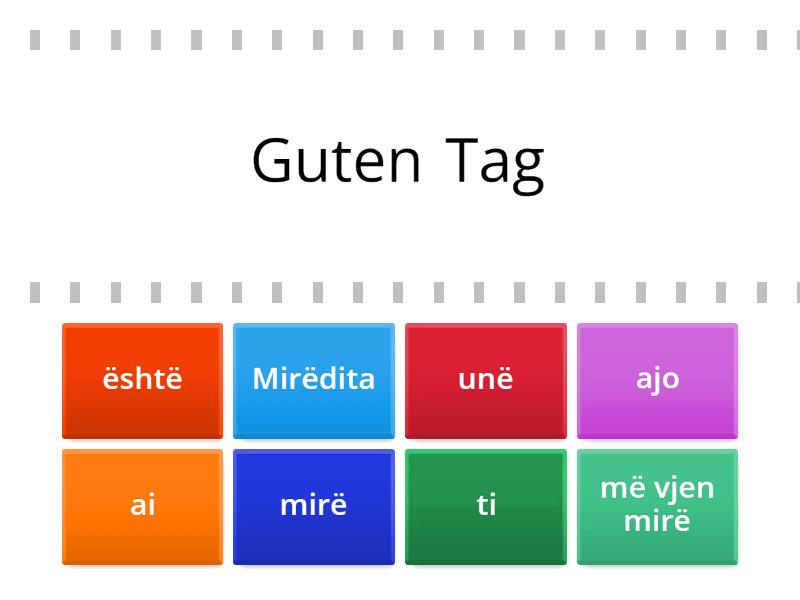 Wortschatz- Albanisch/shqip - Find the match