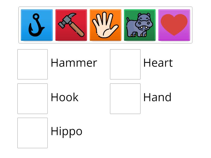 iSpy Letter H - Quiz - Match up