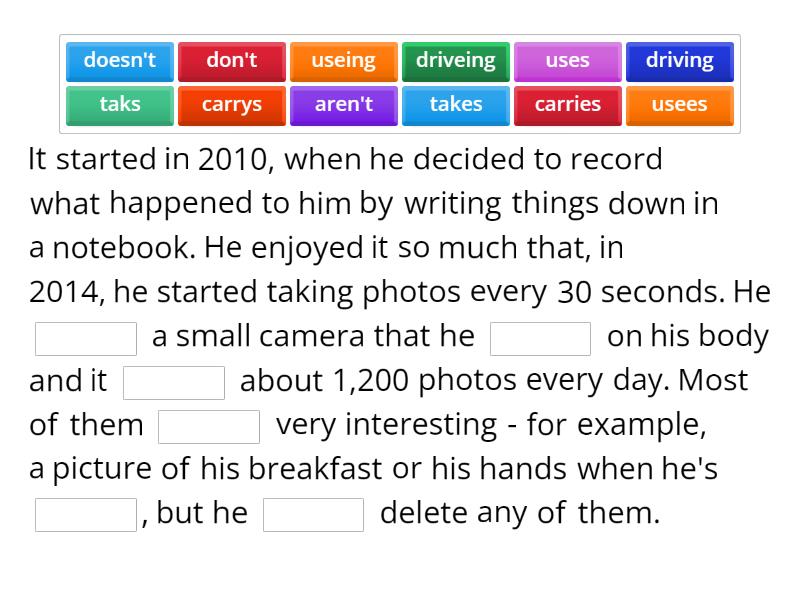 RM a2+ 1c Develop your reading - Complete the sentence