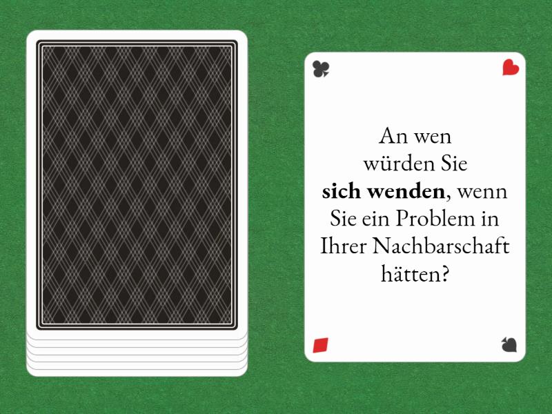 Vielfalt B2 L12 Partnerinterview 1-6 - Speaking cards