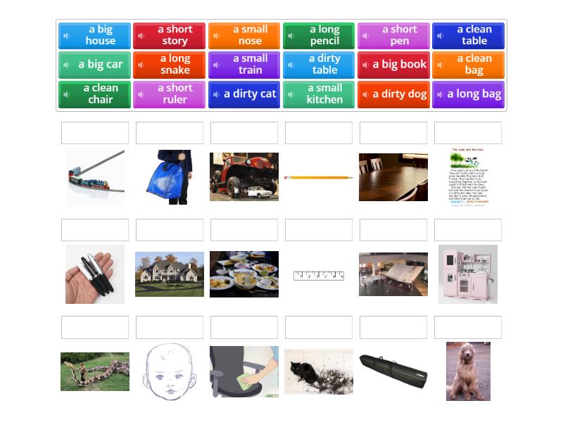 clean/dirty/long/short/big/small KIDSBOX - Match up