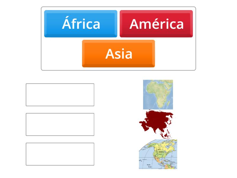 Los continentes Aparea cada continente con su nombre - Une las parejas