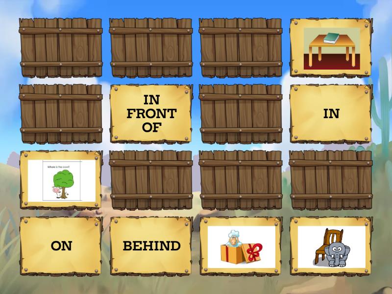 B3 prepositions review - Matching pairs