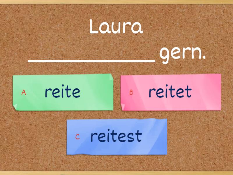 Verb konjugation - Quiz