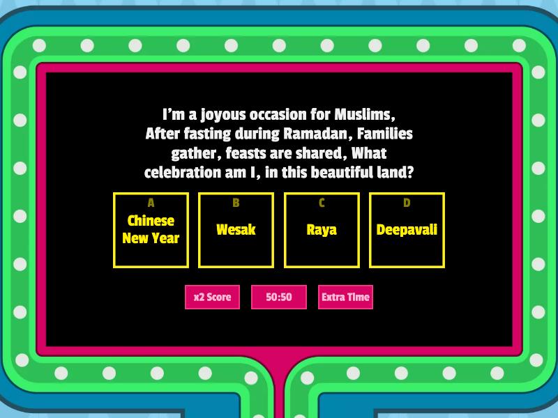 Celebration Quiz - Gameshow quiz