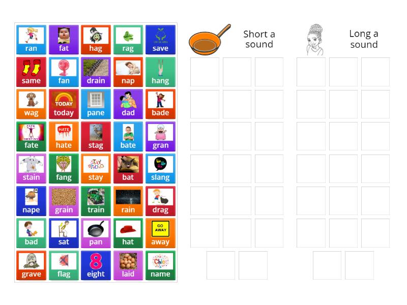 Short /a and long /a/ sort - Group sort