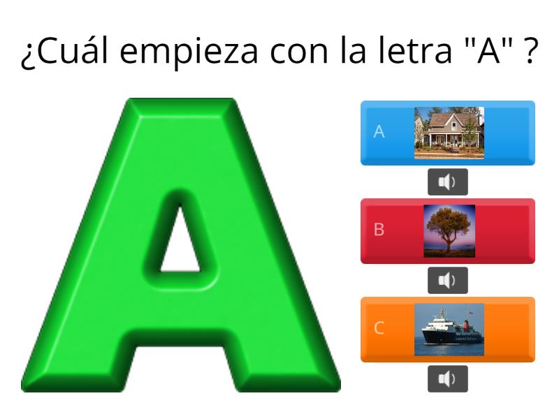 Reconozco las letras y sus sonidos - Cuestionario